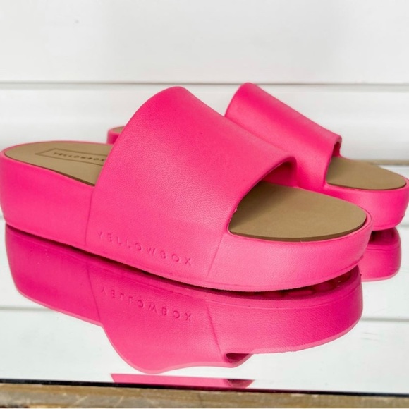 Yellow Box | Shoes | Nib Yellow Box Hot Pink Slides 8 | Poshmark